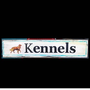WOOD SIGN Kennel Sign Customized Dog Sign Any Breed Sign Made to Order ...