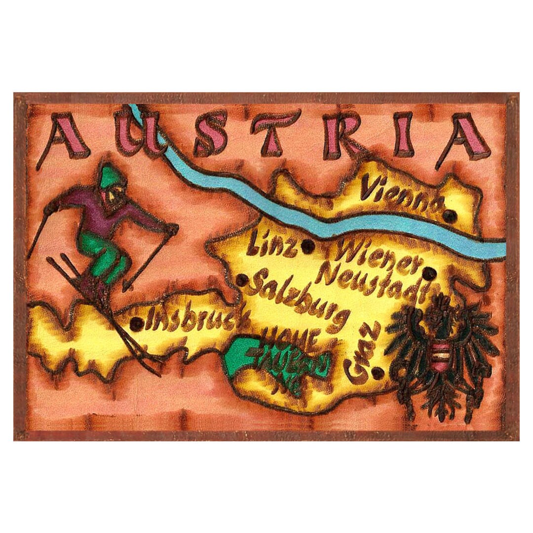 AUSTRIA Leather Photo Album, Personalized Photo Album, Our Adventure ...