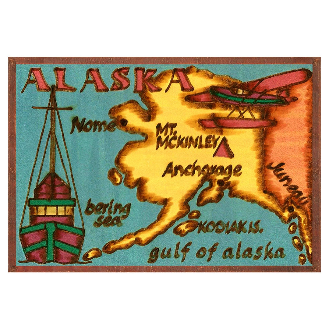 ALASKA Leather Photo Album, Personalized Photo Album, Our Adventure ...