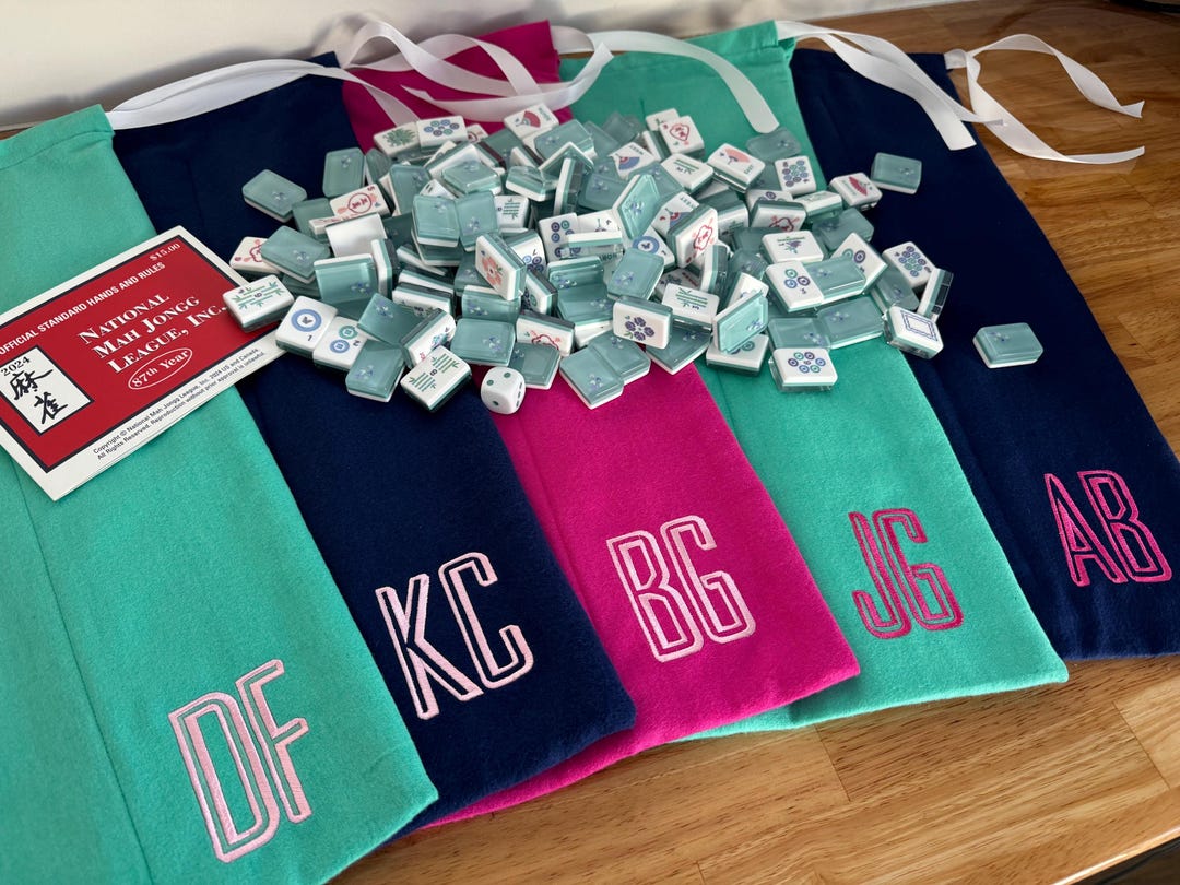Mahjong Rack Bag | Monogrammed Mahjong Bag | Mahjongg Accessories ...