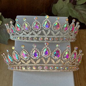 AB Gold and AB Silver Tiara Quinceanera Tiara Wedding Tiara AB - Etsy