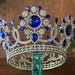 Blue Tiara Teal Sapphire Tiara Quinceanera Tiara Wedding Tiara Princess ...