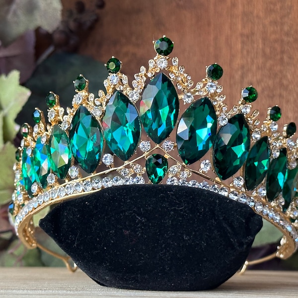 Emerald Tiara - Etsy