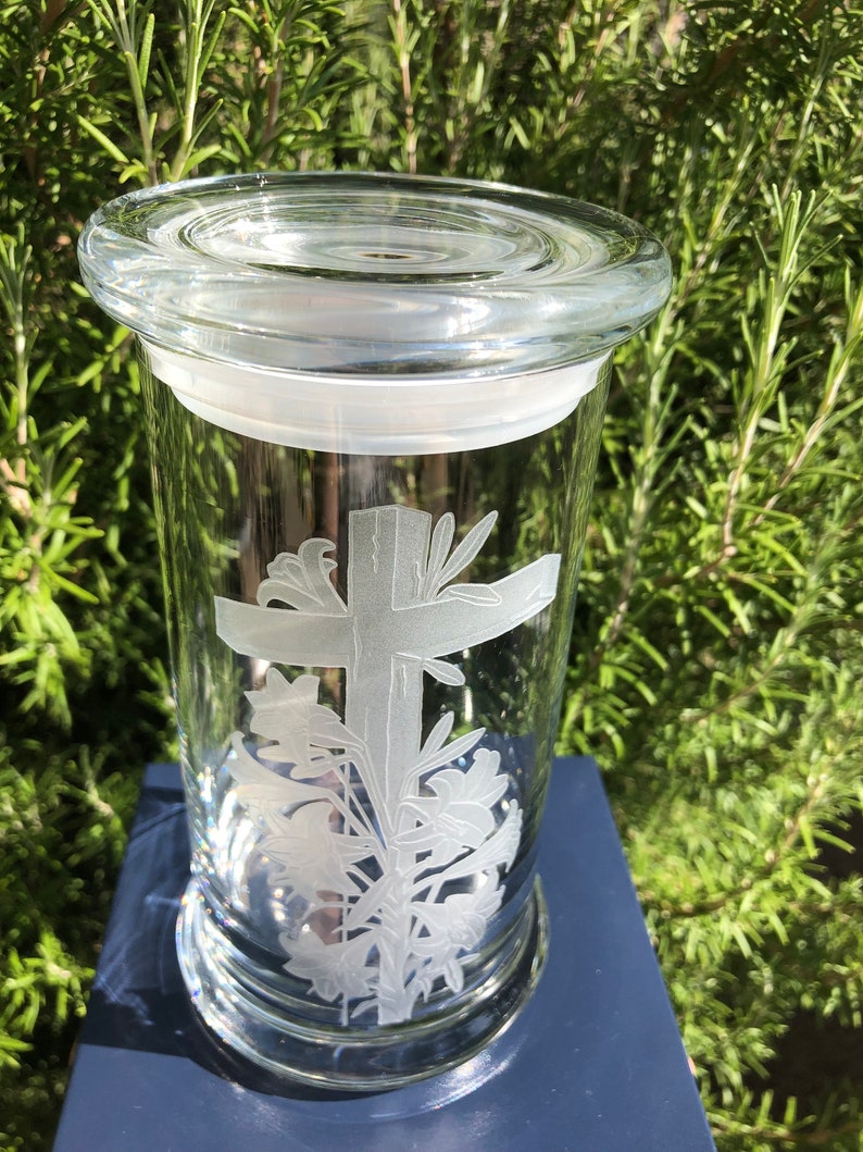 Personalize Religious Jar Cross Jars Engraving Cross Jars | Etsy