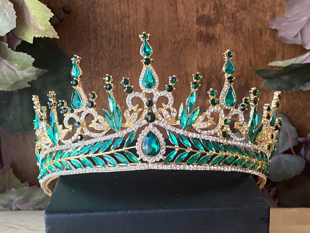Emerald Green Tiara Quinceanera Tiara Bridal Tiara Wedding Tiara ...
