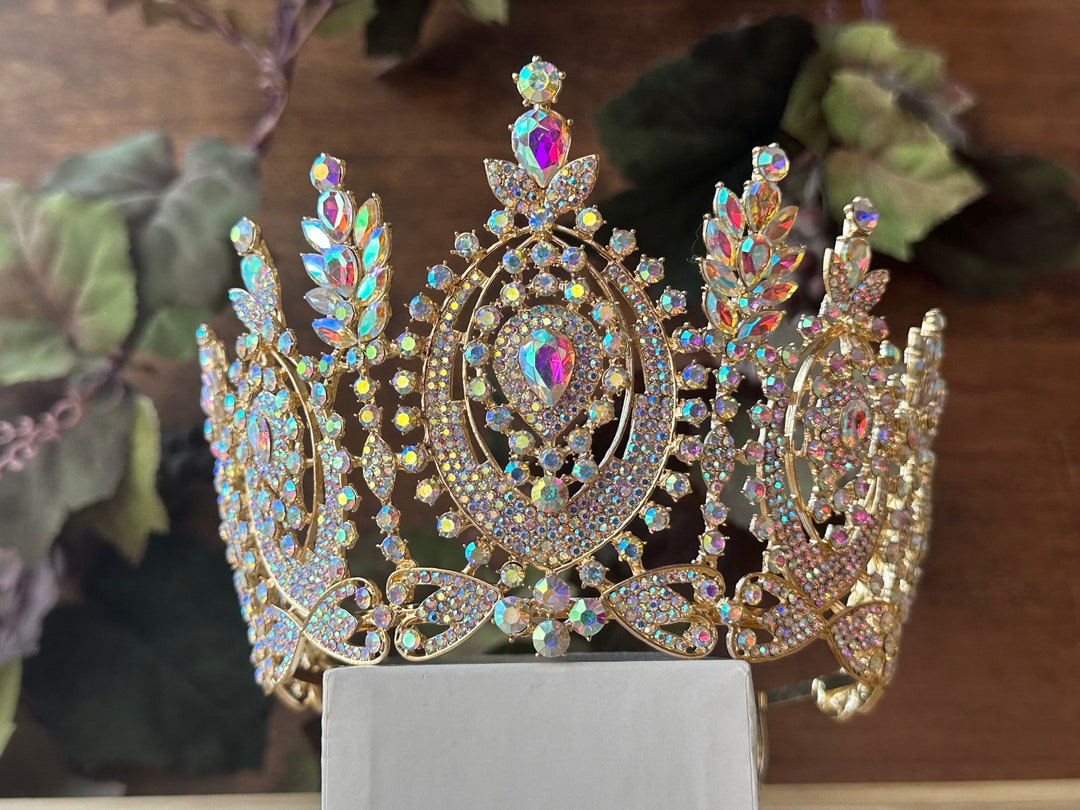 AB Tiara Quinceanera Tiara Wedding Tiara AB Birthday Tiara Sweet 15 ...