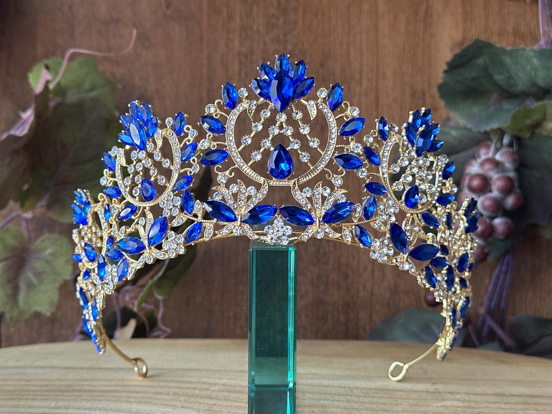 Blue Tiara Quinceañera Tiara Wedding Tiara Birthday Coronas Para ...