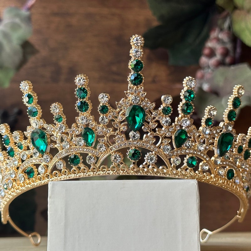 Emerald Tiara - Etsy