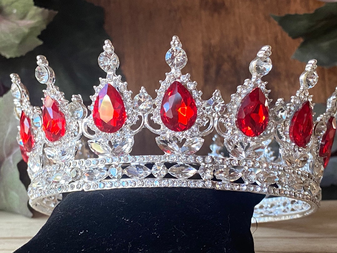 Red Crown Renaissance Crowns Birthday Crowns Wedding Crown Small Red ...