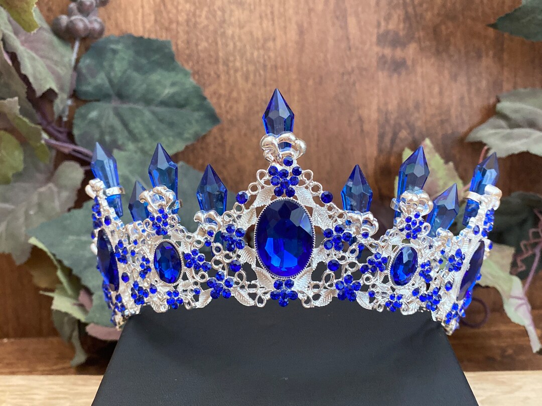 Blue Ice Queen Tiara Birthday Tiara Snow Queen Tiara Ice Princess Tiara ...
