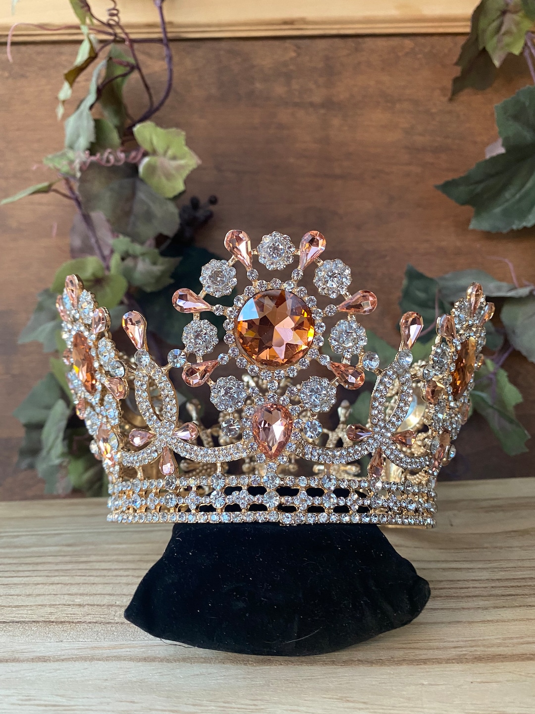 Rose Gold Crown Queen Crown Quinceanera Wedding Crown Rose - Etsy