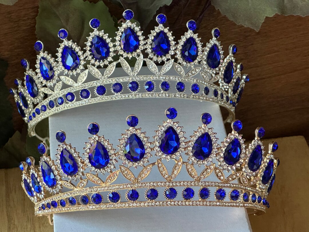 Blue Tiara Quinceanera Tiara Wedding Tiara Princess Tiara Birthday ...