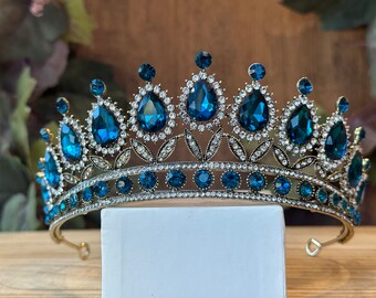 Crystal Tiara Quinceanera Tiara Bridal Tiara Wedding Tiara Silver ...