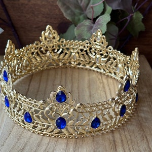 Renaissance Men King Crown Royal Blue and Gold Crown Birthday King ...