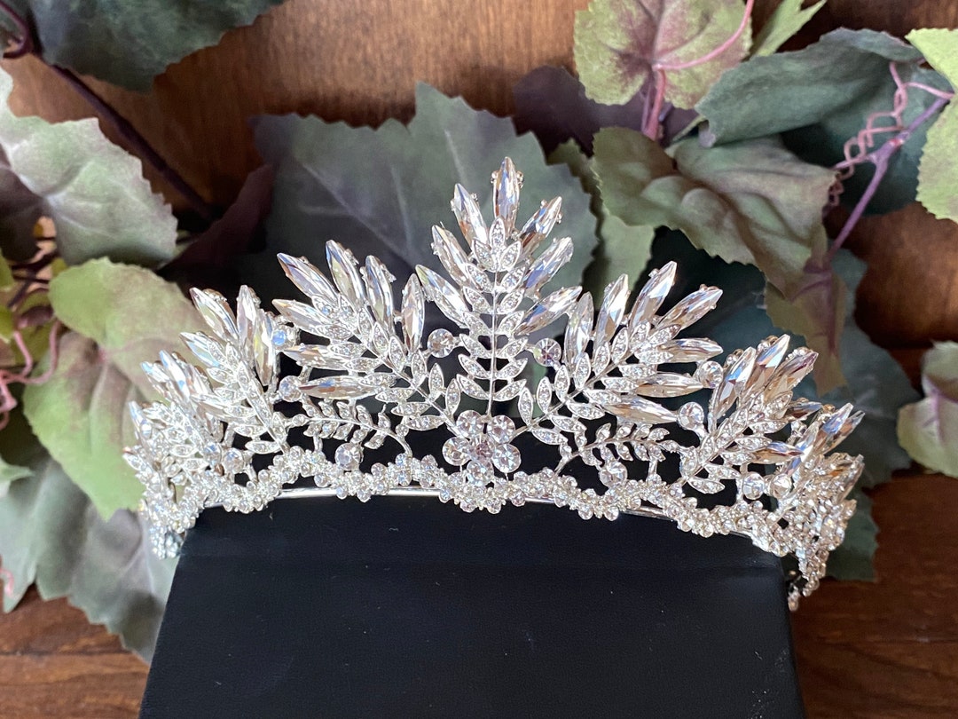 Silver Tiara Quinceanera Tiara Birthday Queen Wedding Tiara Princes ...