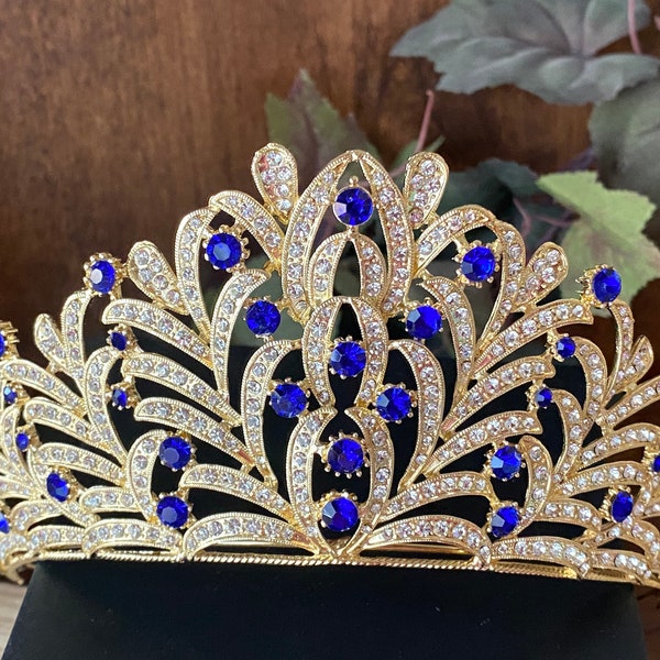 Blue Tiara - Etsy