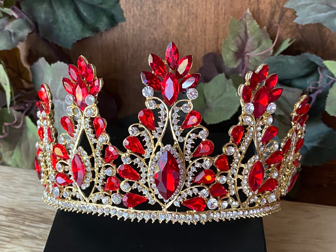 Red Tiara Quinceanera Tiara Wedding Tiara Red Quinceanera Tiara ...
