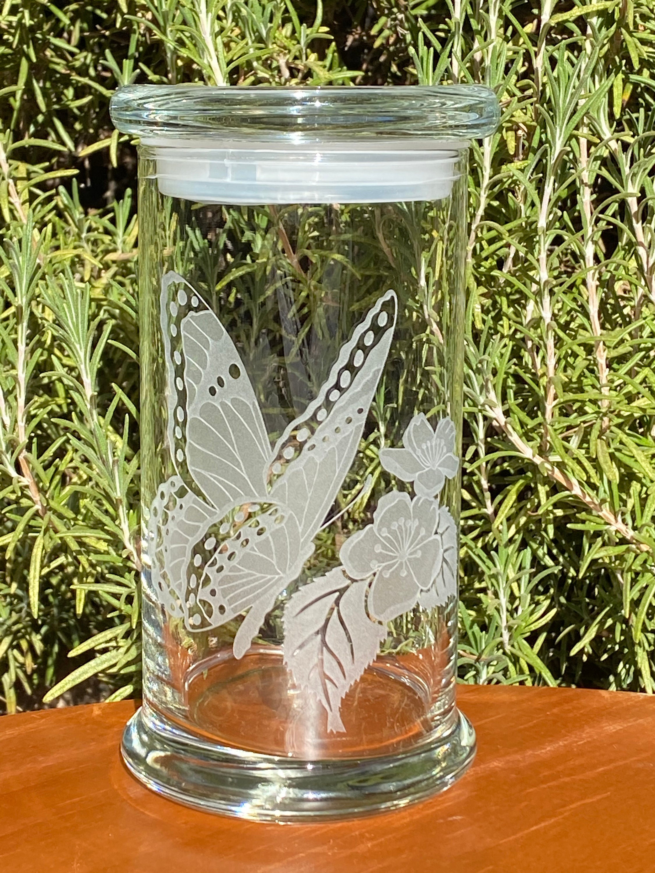 Personalize Butterfly Jar With Lid Engraving Butterfly Jar - Etsy