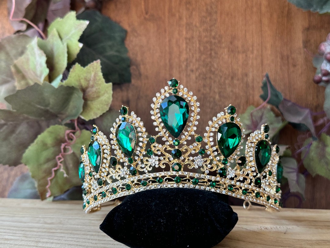 Green Tiara Quinceanera Tiara Wedding Tiara NEW Emerald Green ...