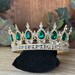 Emerald Green Crown Birthday Crowns Wedding Crown Small Green Crowns ...