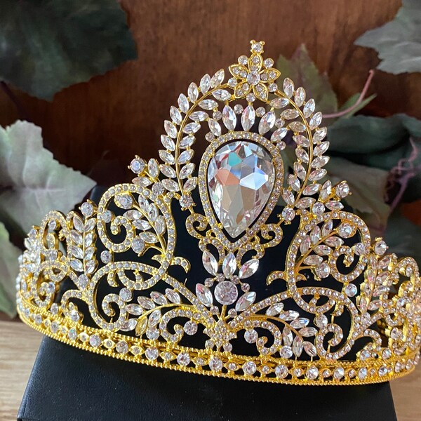 Gold Tiara - Etsy