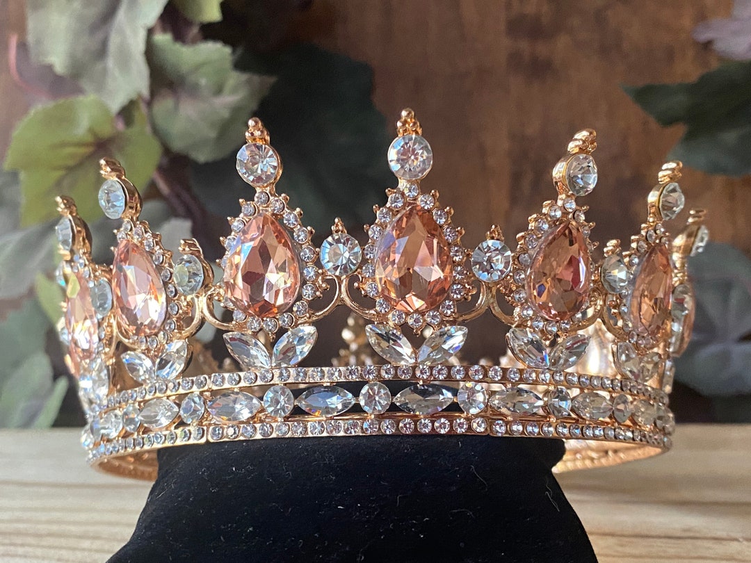 Rose Gold Crown Quinceanera Small Crown Birthday Wedding Crown Rose ...
