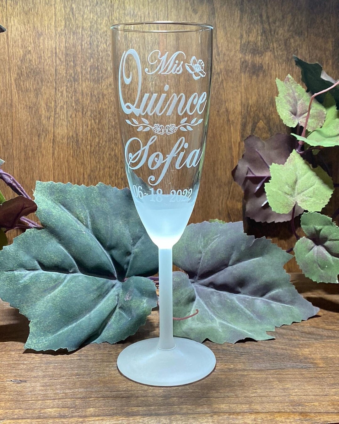 Quinceanera Champagne Flute Copas Para Quinceanera Mis Quince Flutes ...