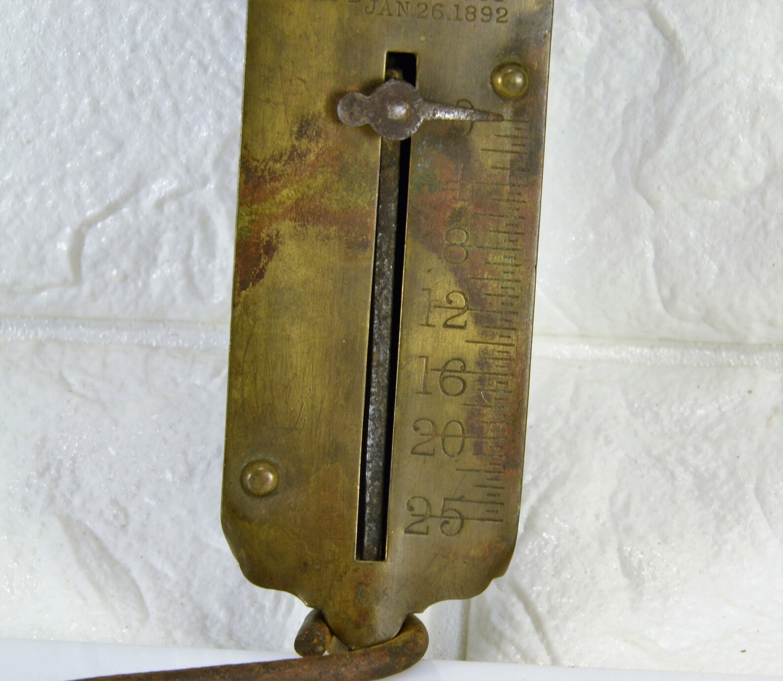 Chatillon Hanging Scale Antique Spring Balance Brass Front 25 - Etsy