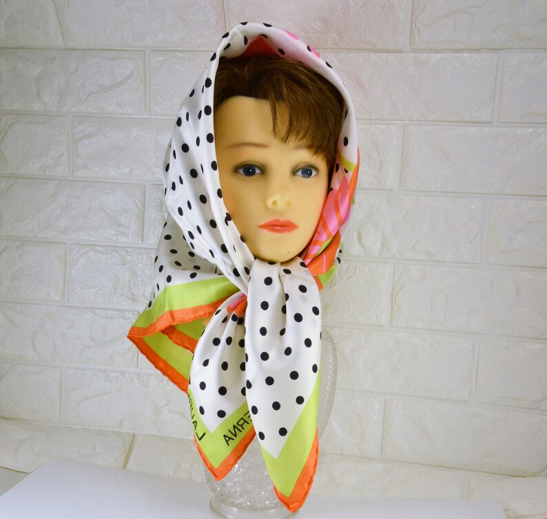 Silk Scarf Made in Italy Levino Verna Laurence Gross Black | Etsy