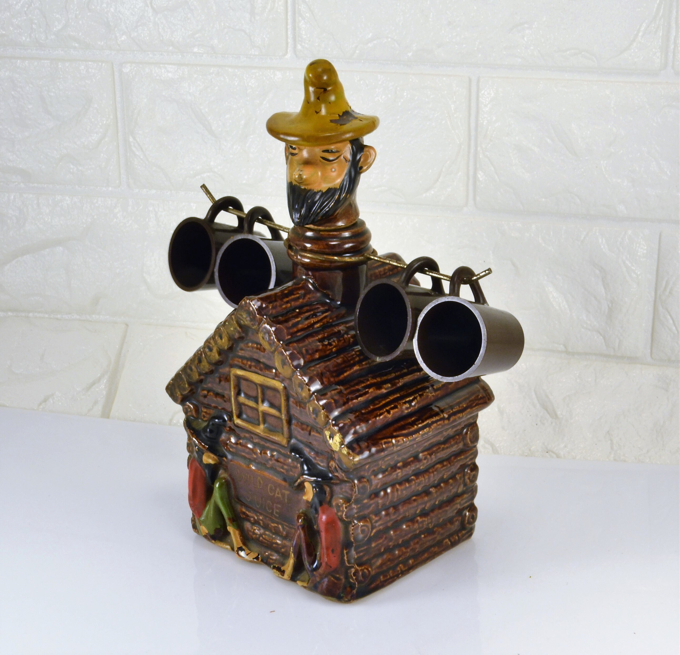 Barware Kitchen & Dining Whiskey Decanter Hillbilly Wild Cat Juice ...