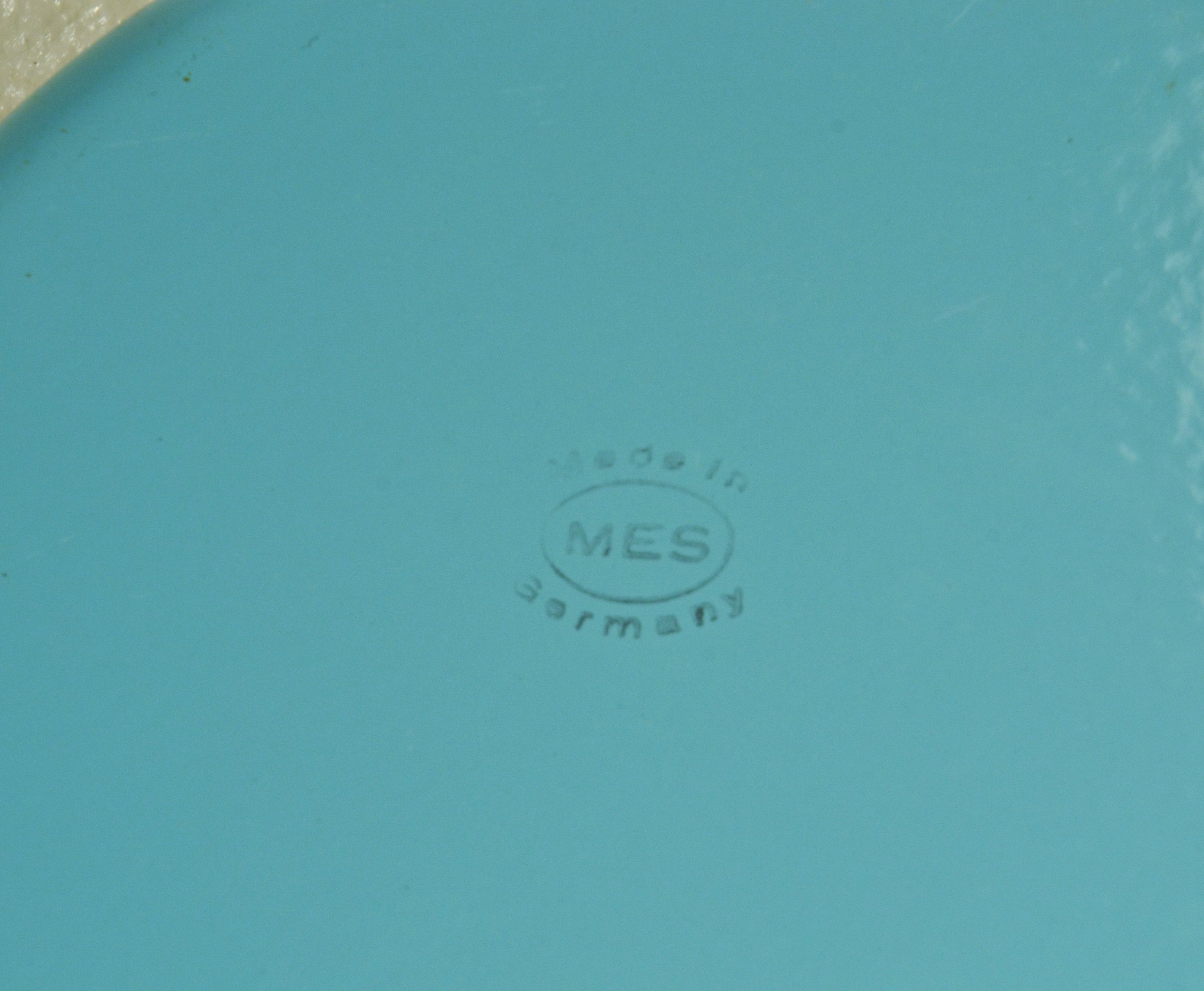 Enamel Ware Bowl MES Germany Turquoise Blue Vintage 1950s Mid - Etsy