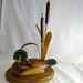 Duck Decoy Carved Wood Cattail Sculpture Artist Michael Wilson - Etsy