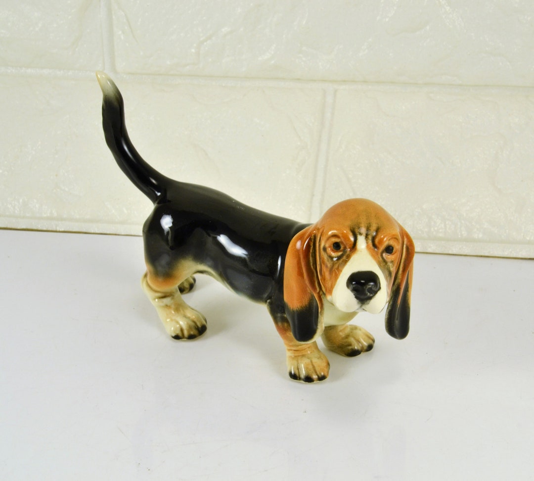 Dog Figurine Goebel Basset Hound Vintage Collectable West Germany ...