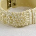 Clamper Bracelet White Wedding Cake Celluloid 1950's - Etsy
