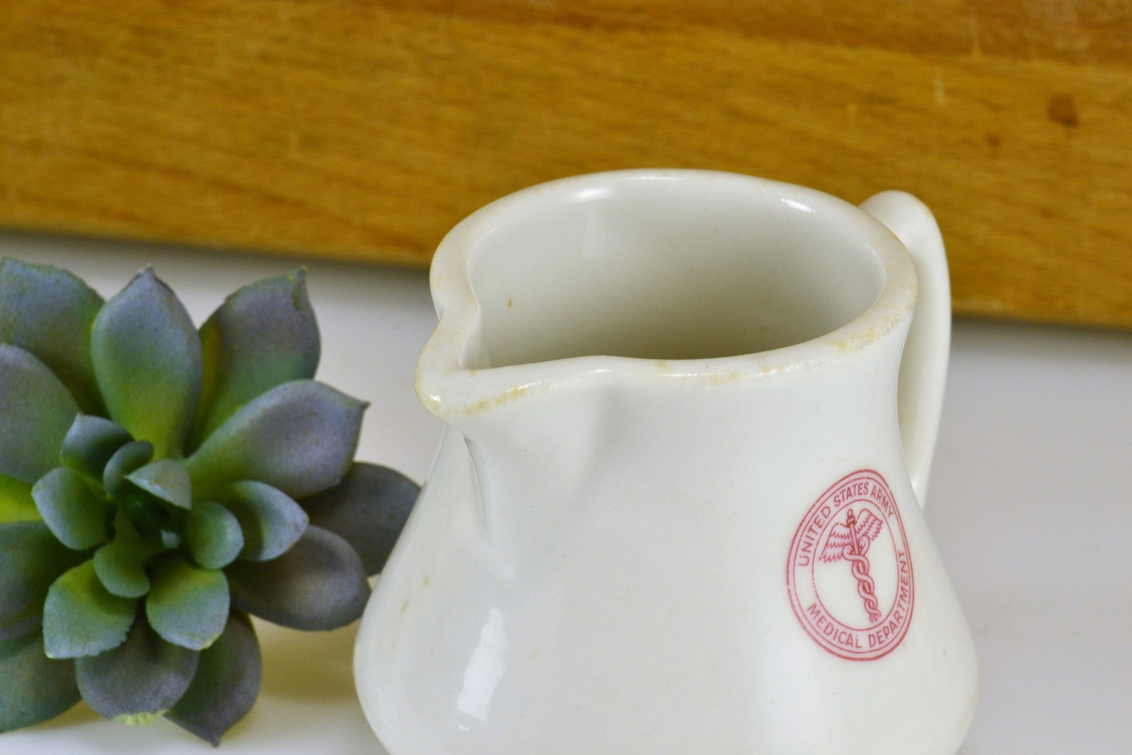Personal Ironstone Creamer US Army Medical Department Logo - Etsy
