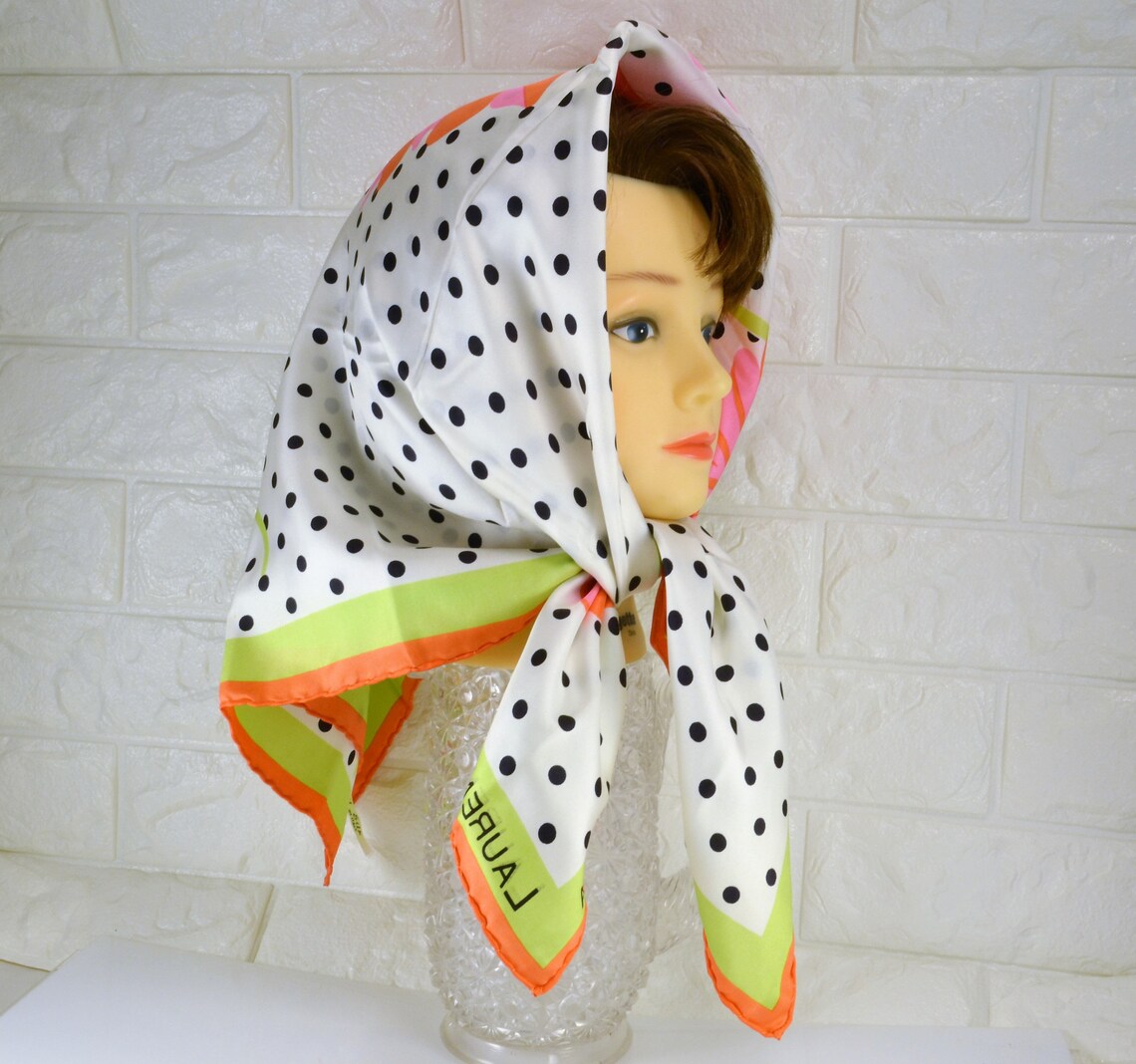 Silk Scarf Made in Italy Levino Verna Laurence Gross Black - Etsy