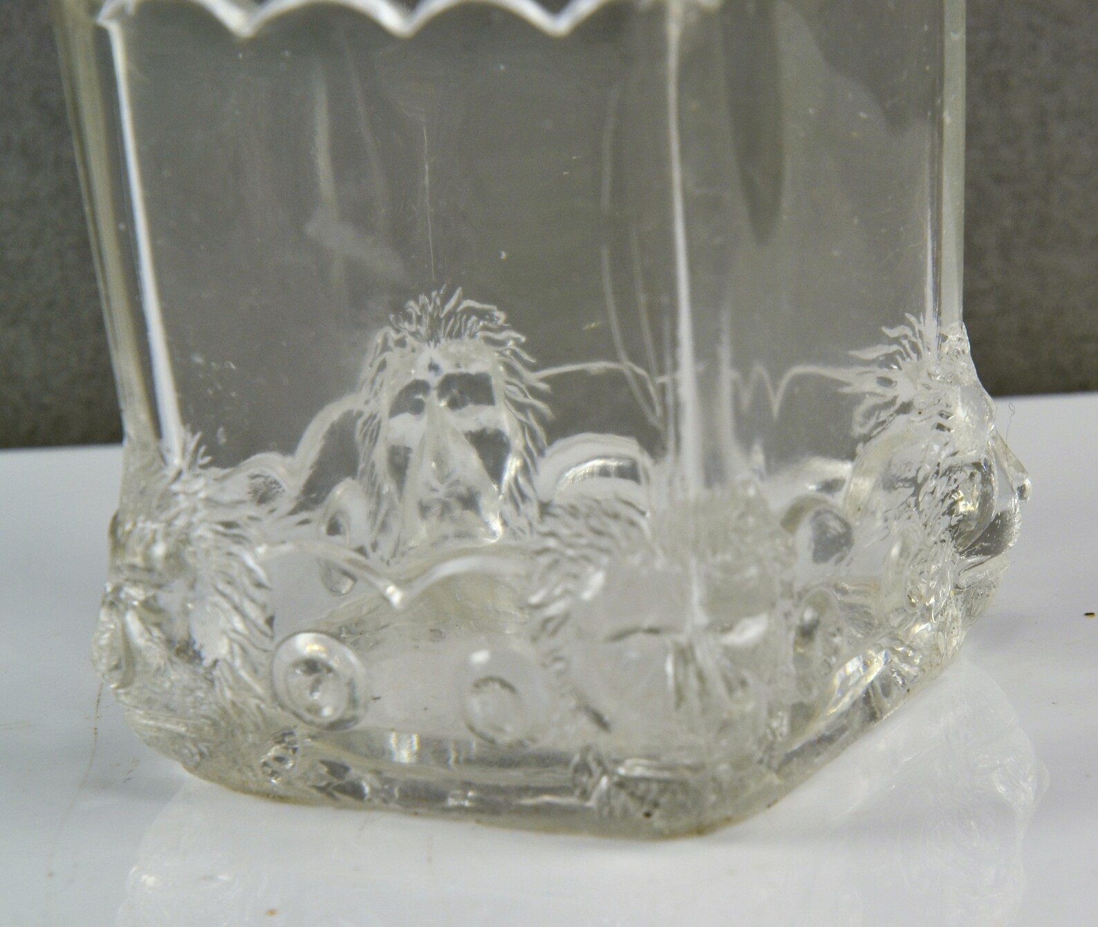 Toothpick Match Holder Fostoria Atlanta Square Lions Head 500 - Etsy