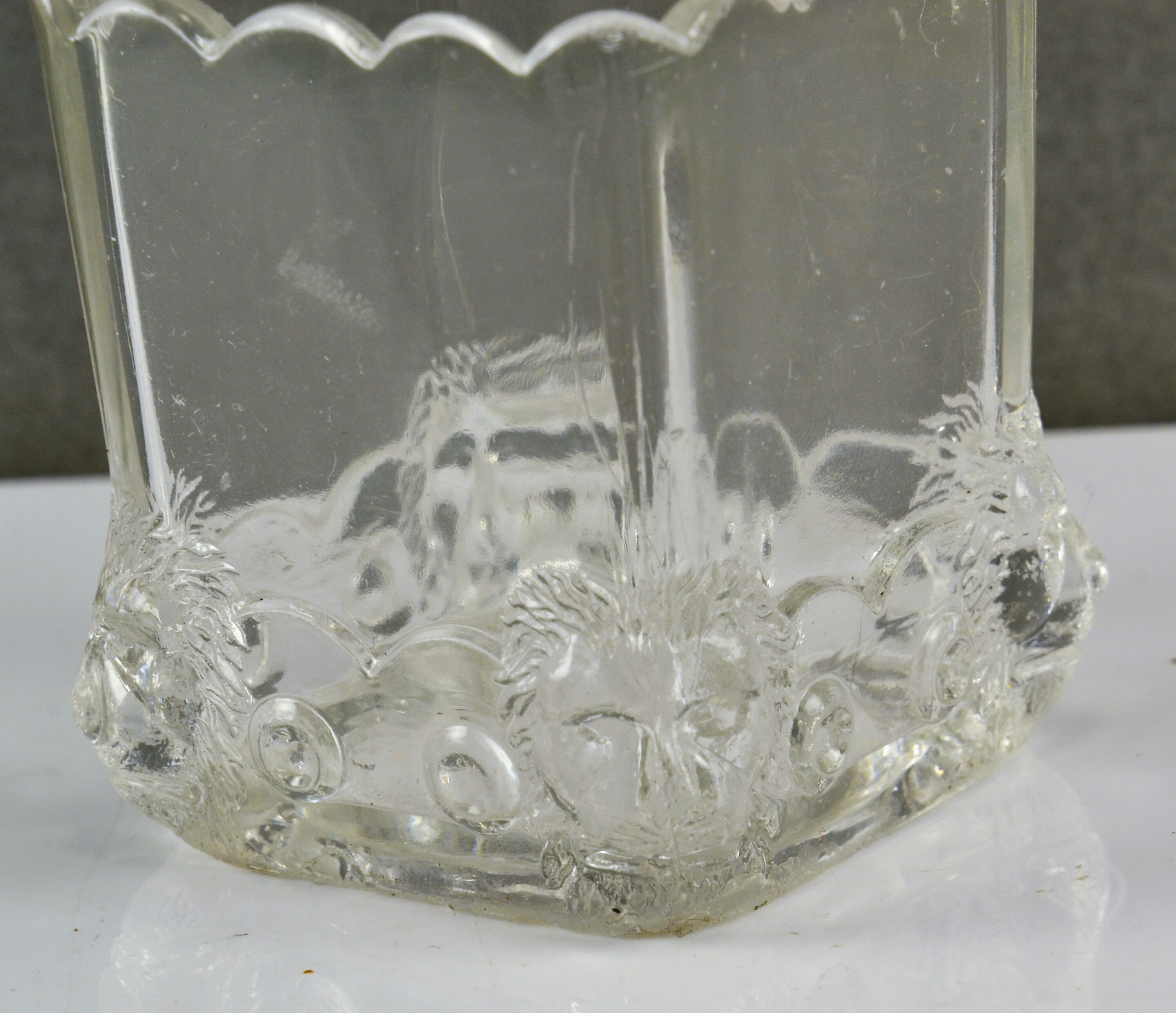 Toothpick Match Holder Fostoria Atlanta Square Lions Head 500 - Etsy