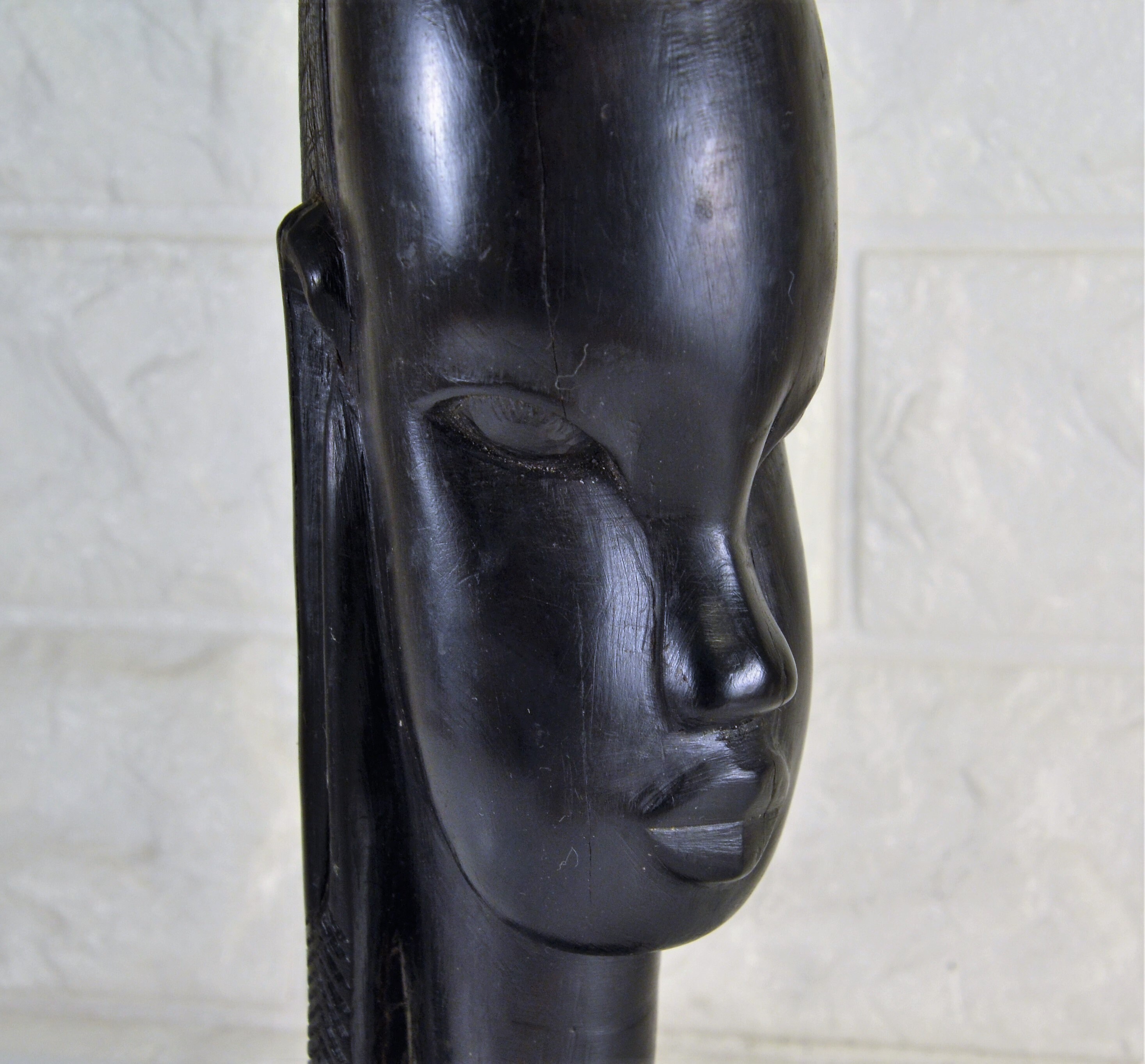Ebony Wood Bust Carved African Art Tribal Warrior Head - Etsy