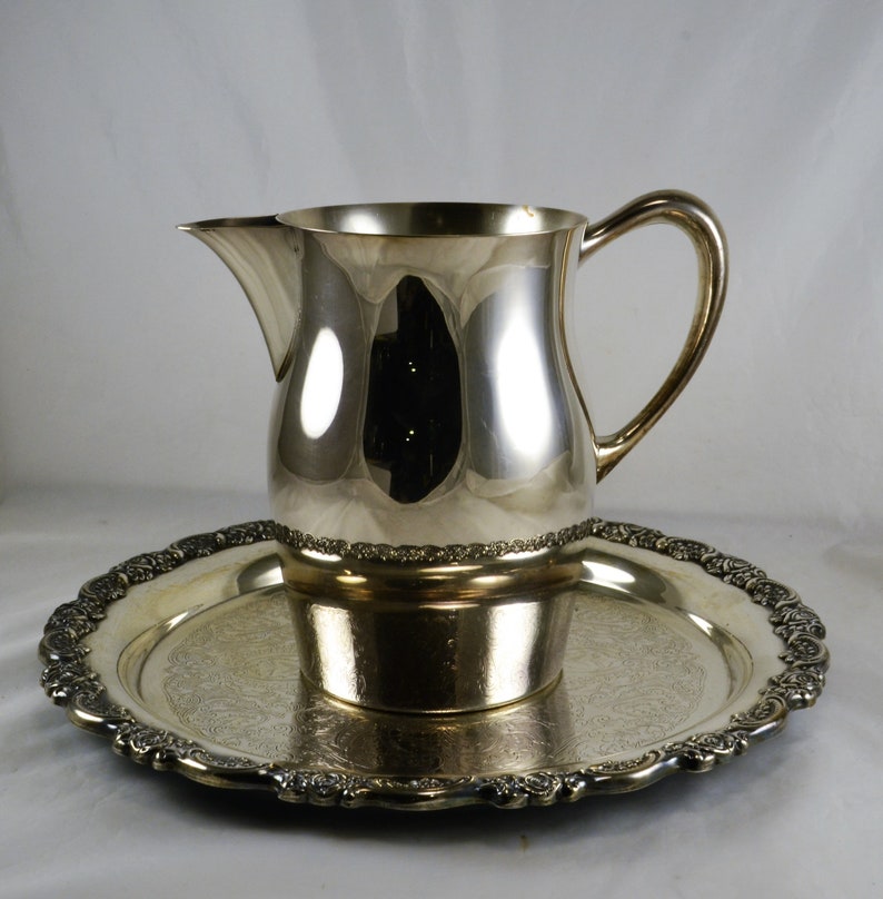 Sheridan Silver Plate Pitcher Simple Modern Lines Sleek Mid - Etsy