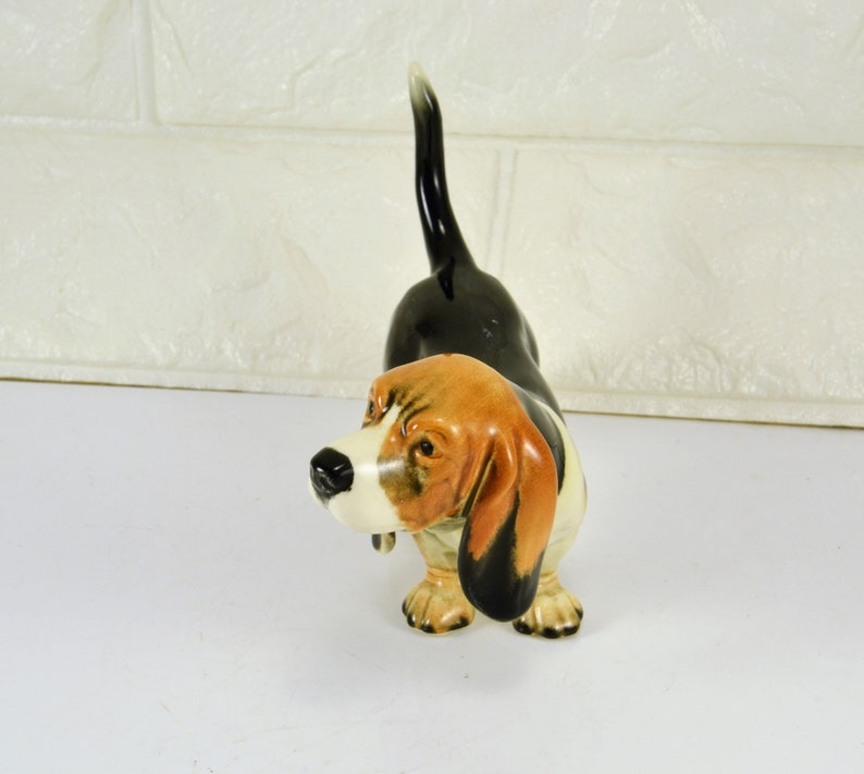 Dog Figurine Goebel Basset Hound Vintage Collectable West - Etsy