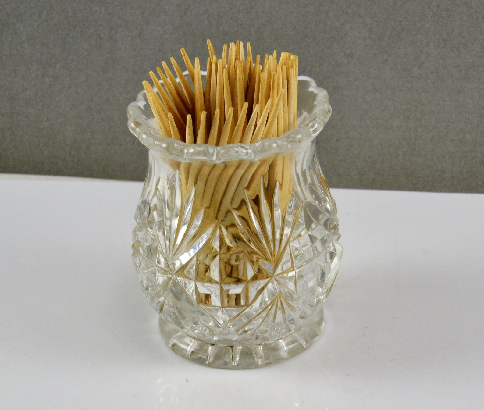 Toothpick Holder Match Spill Safe MAJESTIC or Cube Double Fan | Etsy