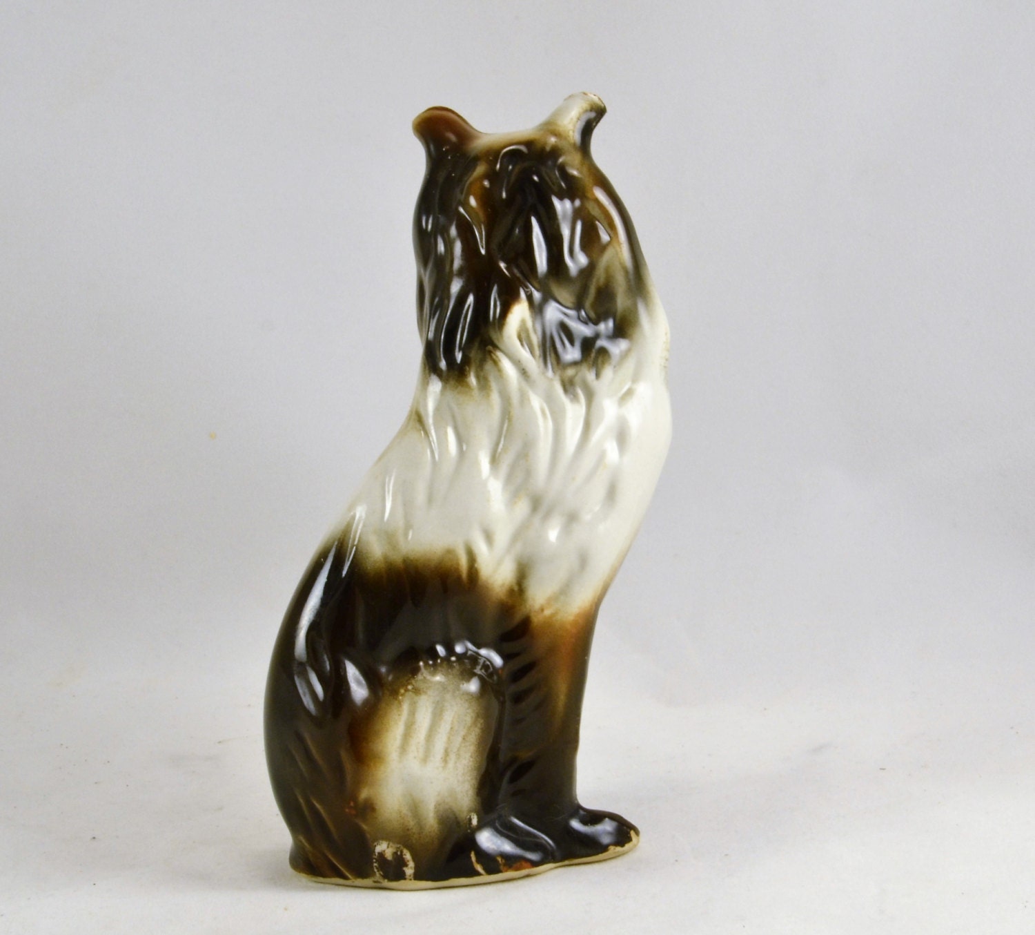 Collie Dog Figurine - Vintage Japan Ceramic Pottery - Large Size - Etsy