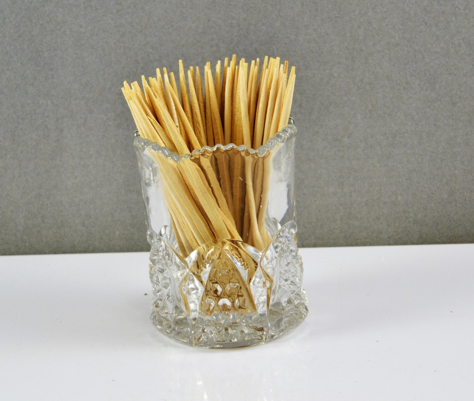Toothpick Holder Match Spill Safe Buttons Arches Pattern | Etsy