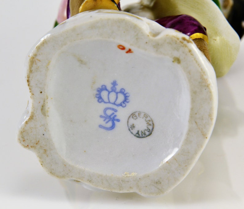 Sitzendorf Figurine Monkey Band Bagpipe Player Germany - Etsy