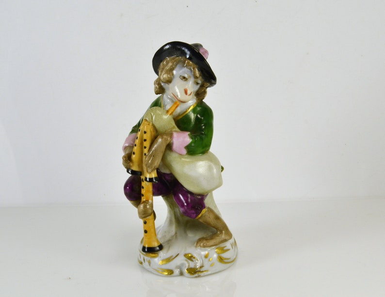 Sitzendorf Figurine Monkey Band Bagpipe Player Germany - Etsy