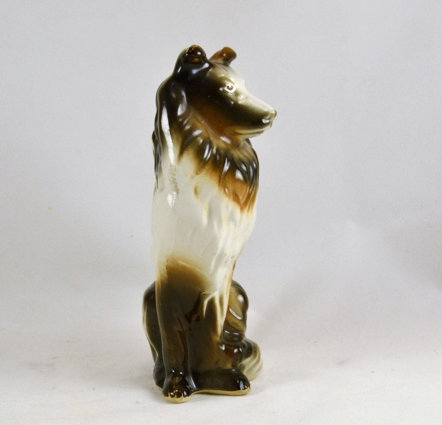 Collie Dog Figurine - Vintage Japan Ceramic Pottery - Large Size - Etsy