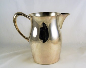 Silver Plate Pitcher - Etsy