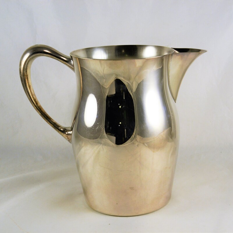 Silver Plate Pitcher - Etsy