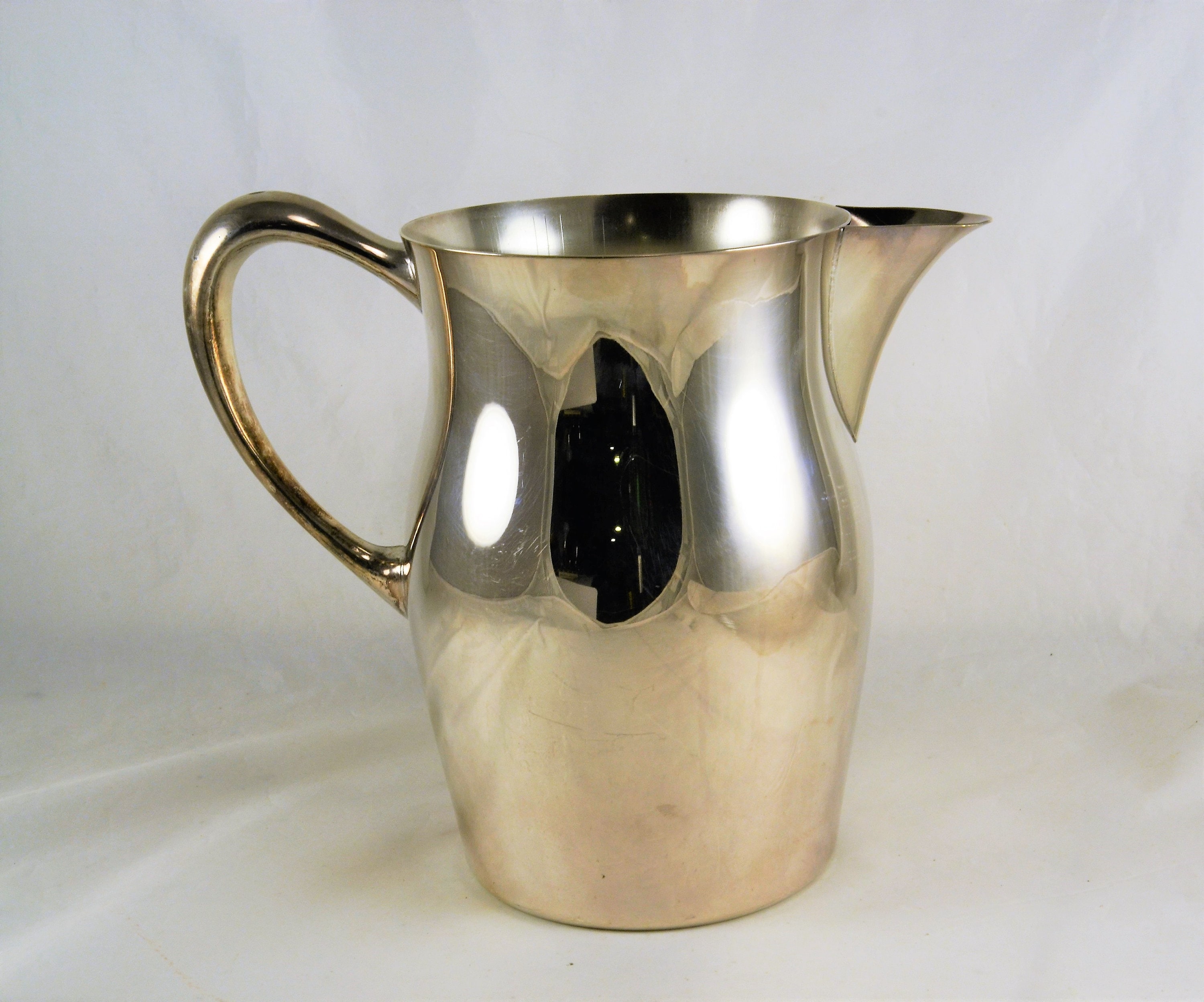 Sheridan Silver Plate Pitcher Simple Modern Lines Sleek Mid - Etsy